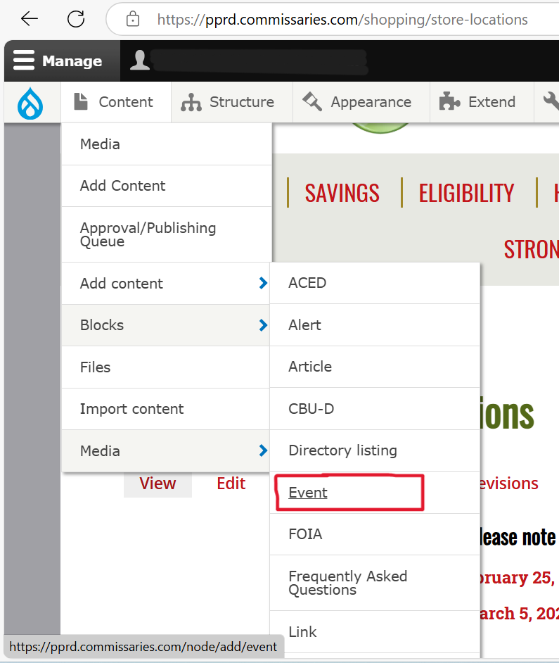 Instructions for Creating a Sidewalk Sale Event | Commissaries